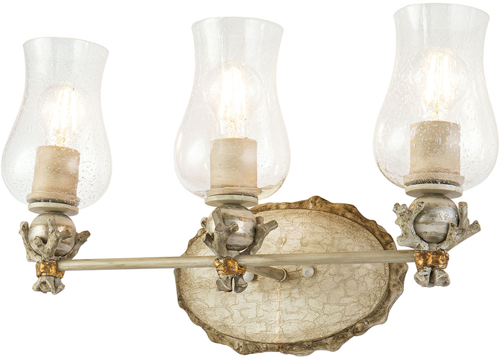 Lucas McKearn BB1238-3 Trellis Contemporary Bone 3-Light Bathroom Light ...