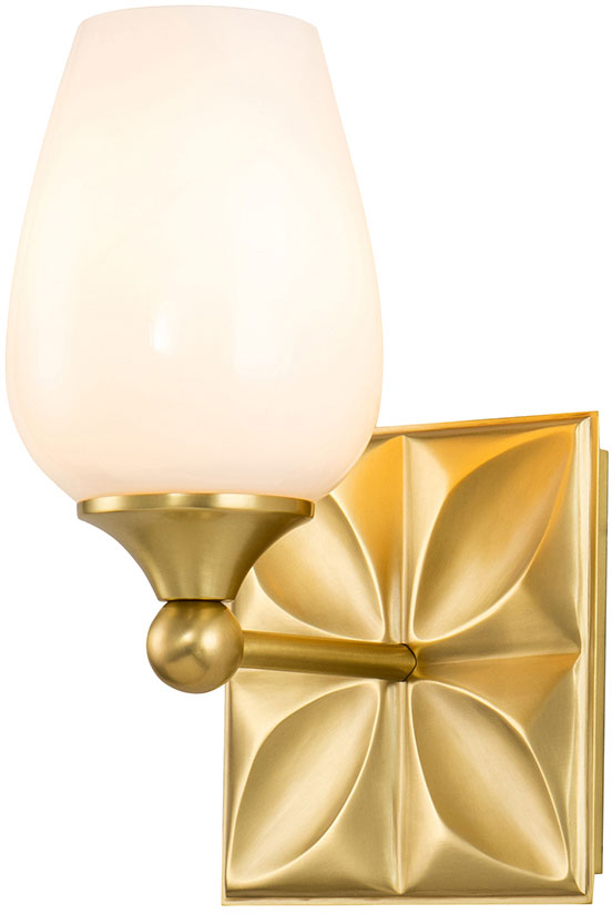 Lucas McKearn BB1300AGB-1 Epsilon Contemporary Aged Brass Wall Lighting ...