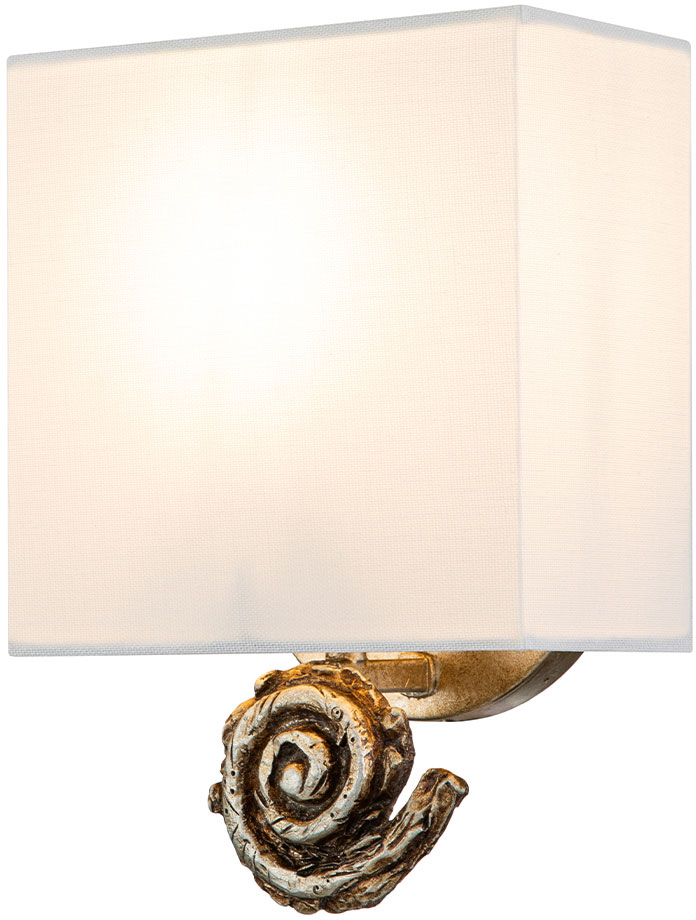 Lucas McKearn SC1161S-1 Swirl Modern Silver Leaf Wall Light Fixture ...