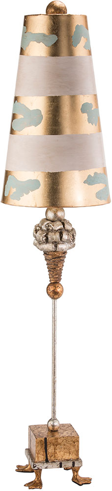 Lucas McKearn TA1002 Pompadour Luxe Contemporary Gold / Silver Leaf ...