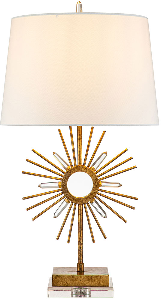 Lucas McKearn TLM-1009 Sun King Modern Distressed Gold Buffet Table Top ...