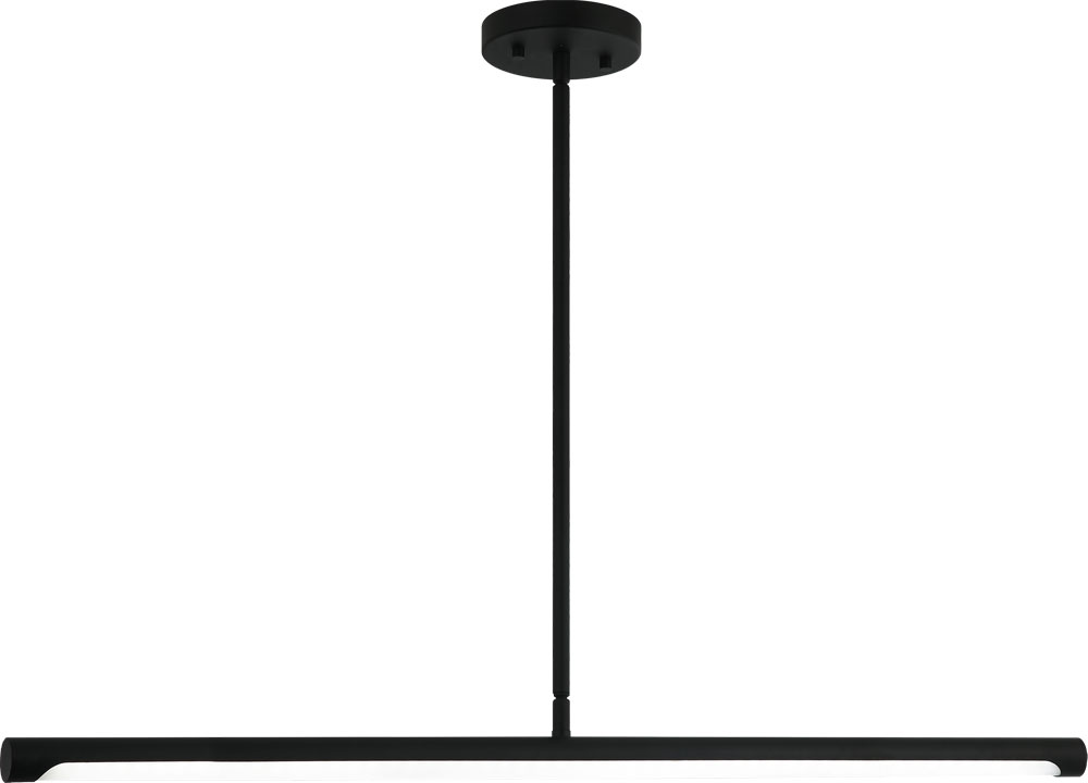 Matteo C31433MB Novelle Contemporary Matte Black LED 24" Island Light ...
