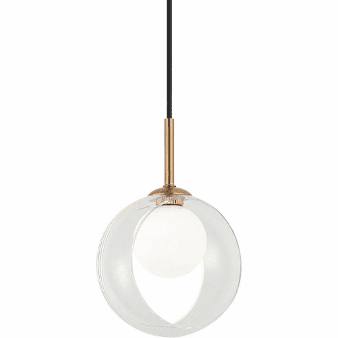 Matteo C60601AGCL Delcia Modern Aged Gold Brass LED Mini Lighting ...