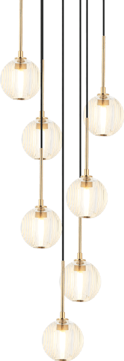 Matteo C61607AGCL Jemyca Contemporary Aged Gold Brass Multi Drop ...