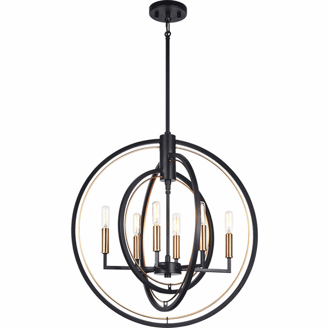 Matteo C78606BK Odyssey Contemporary Black Foyer Lighting Fixture - MTO ...