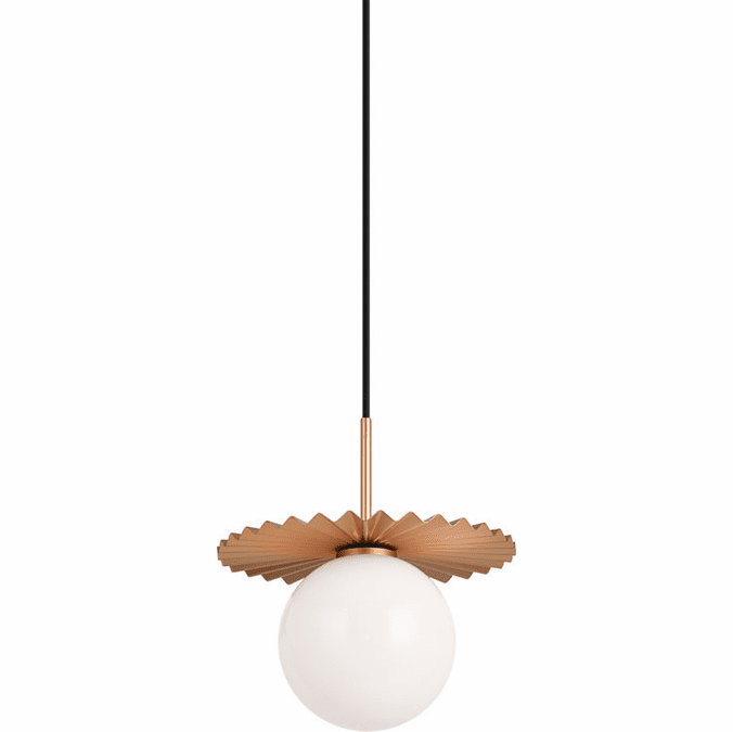 Matteo C83101MGOP Modern Ruff Modern Matte Gold 13" Ceiling Light ...