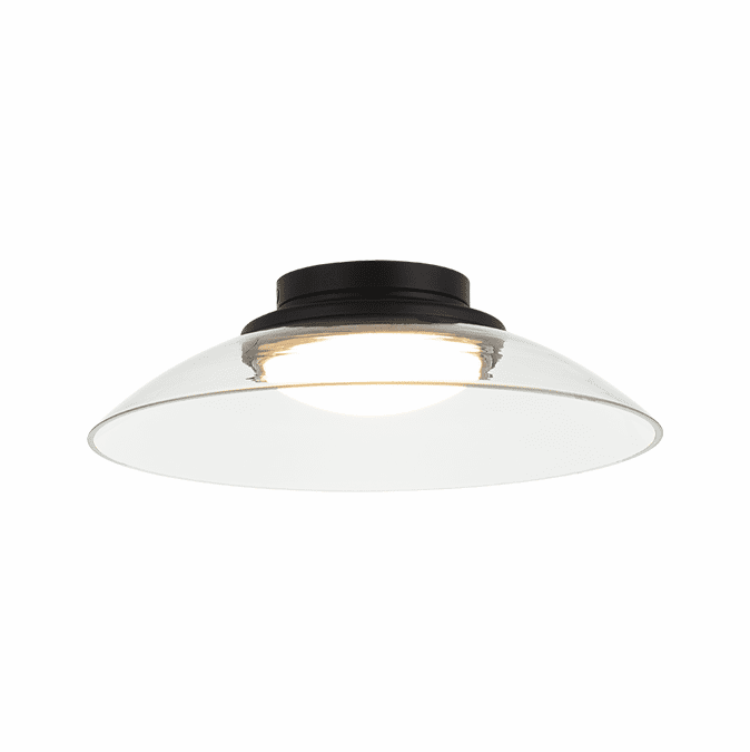 Matteo M16411MBCL Luna Matte Black LED 14" Ceiling Light Fixture - MTO ...