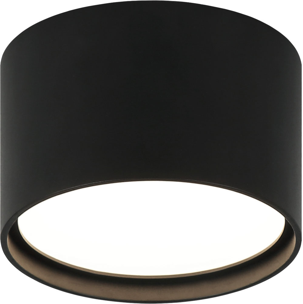 Matteo M17101MB Caravon Modern Matte Black LED Overhead Light Fixture ...