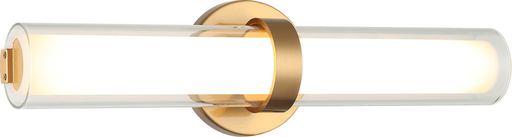 Matteo S03518AG Satchie Modern Aged Gold Brass LED Wall Lighting ...