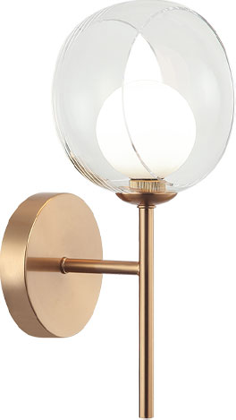 Matteo W60601AGCL Delcia Modern Aged Gold Brass LED Wall Lamp - MTO ...