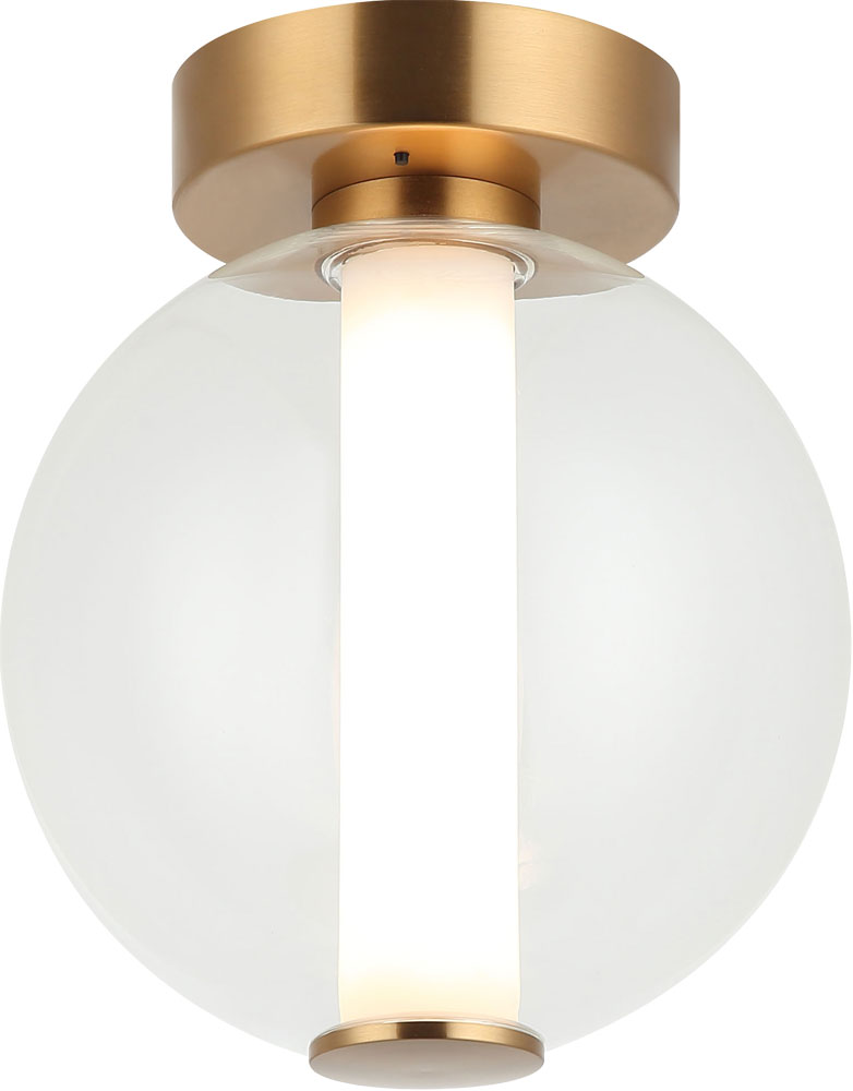 Matteo WX69611AGCL Belange Modern Aged Gold Brass LED Ceiling Lighting ...