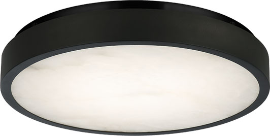 Matteo X05915MB Marblestone Modern Matte Black LED 11" Flush Mount ...