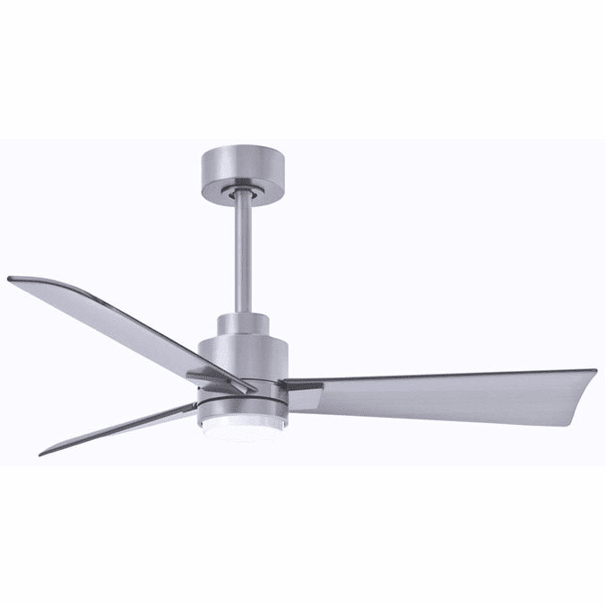 Matthews AKLK-BN-BN Alessandra Contemporary Brushed Nickel LED Ceiling Fan - MAT-AKLK-BN-BN