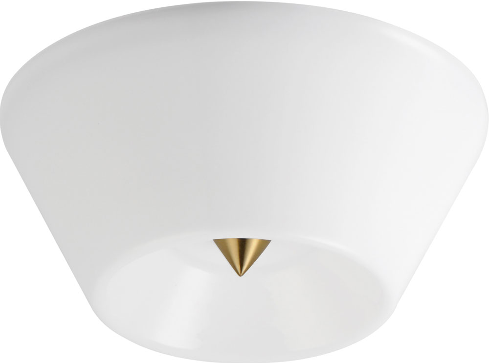 Maxim 11150WTNAB Tack Contemporary Natural Aged Brass LED Flush ...