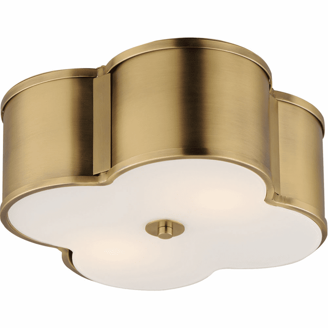 Maxim 12247WTNAB Clover Contemporary Natural Aged Brass Overhead ...