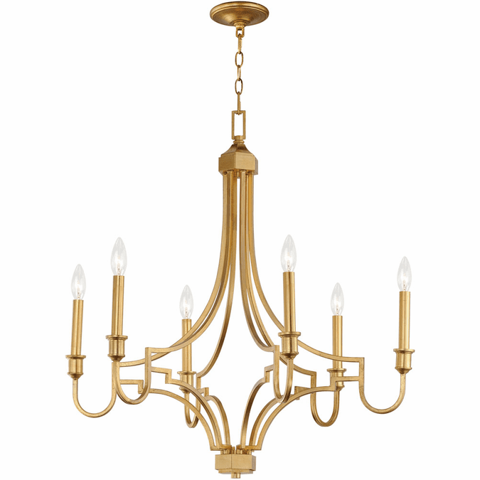 Maxim 12786GL Normandy Contemporary Gold Leaf Chandelier Lighting - MAX ...
