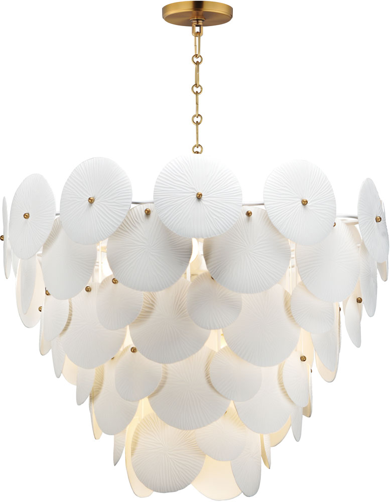 Maxim 12827WTNAB Isla Contemporary Natural Aged Brass Drop Lighting ...