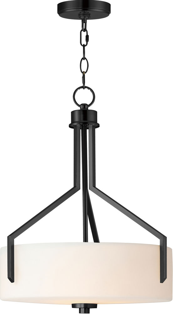 Maxim 21287SWBK Dart Modern Black Drum Drop Ceiling Light Fixture - MAX ...