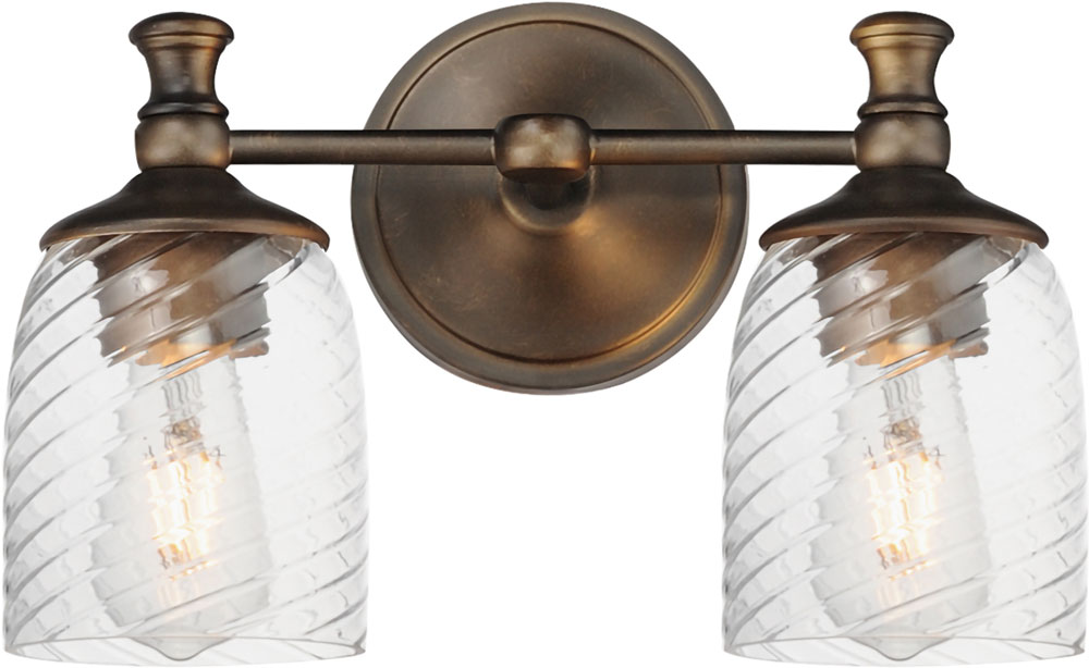 Maxim 21352CRANB Swirl Modern Antique Bronze 2-Light Vanity Lighting ...