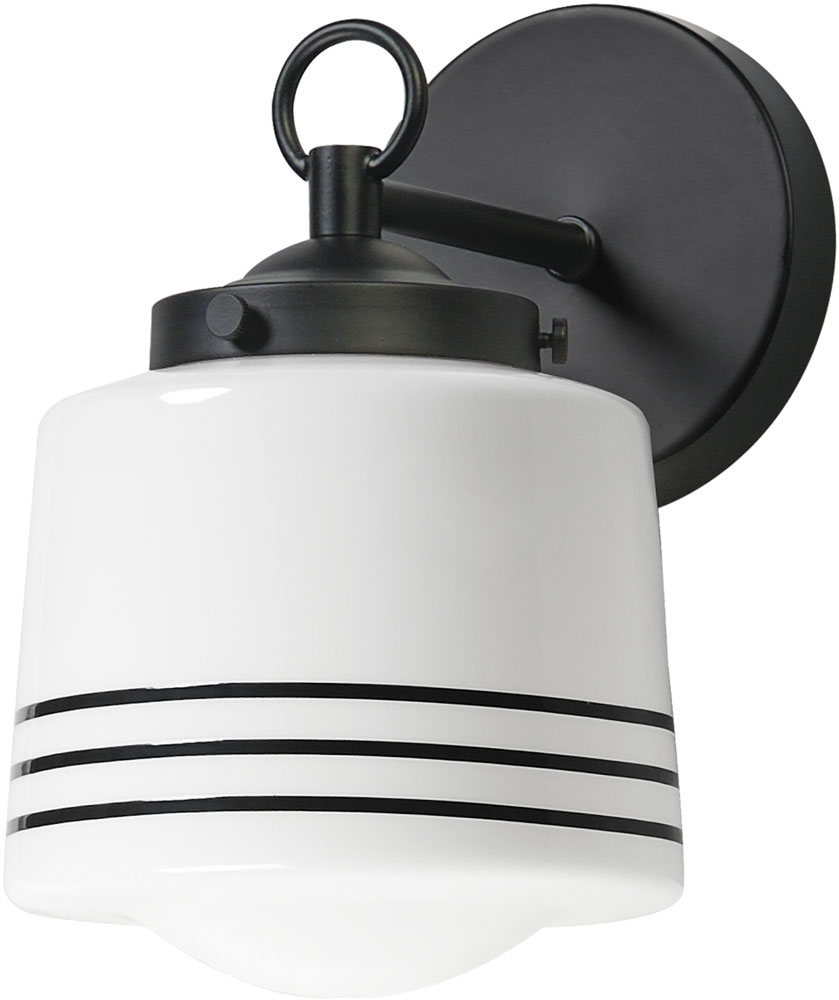 Maxim 21531WTBK Eureka Modern Black Wall Light Fixture - MAX-21531WTBK