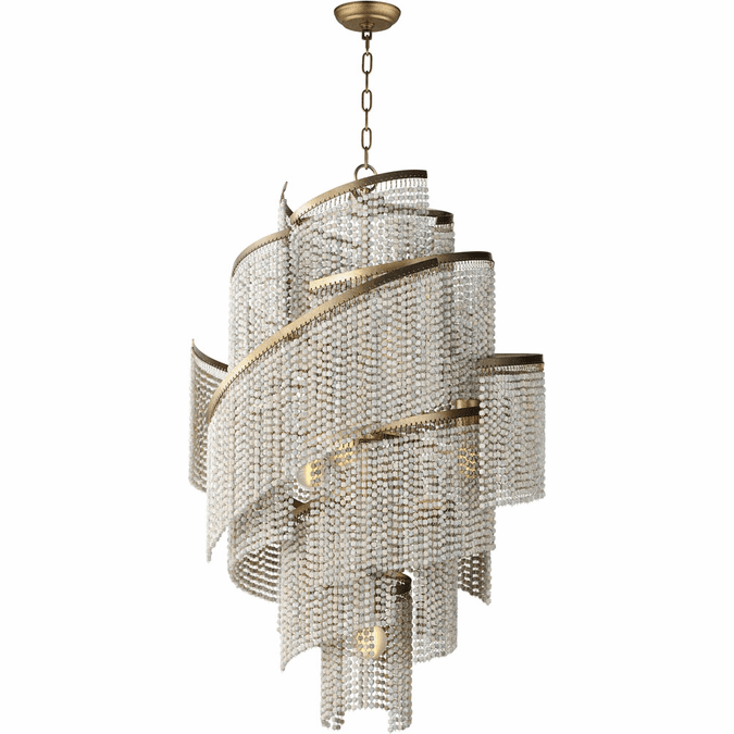 Maxim 22467WWDGS Fontaine Contemporary Golden Silver Pendant Lighting ...