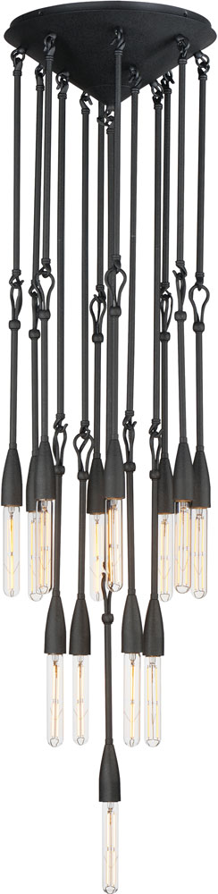 Maxim 27719AR Pioneer Modern Anthracite Multi Hanging Light Fixture ...