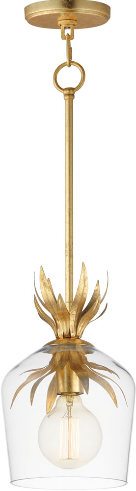 Maxim 2871GL Paloma Modern Gold Leaf Mini Pendant Hanging Light - MAX ...