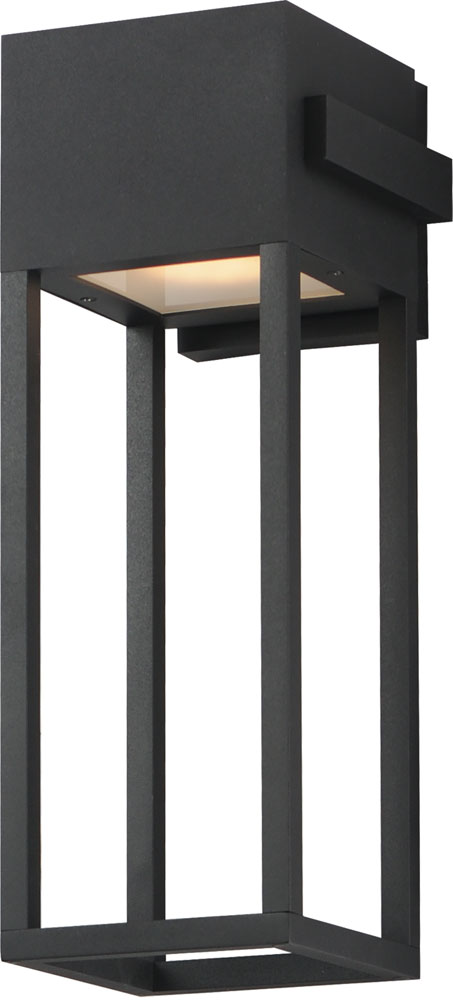 Maxim 40674BK Strand VX Modern Black LED 18" Outdoor Wall Sconce ...