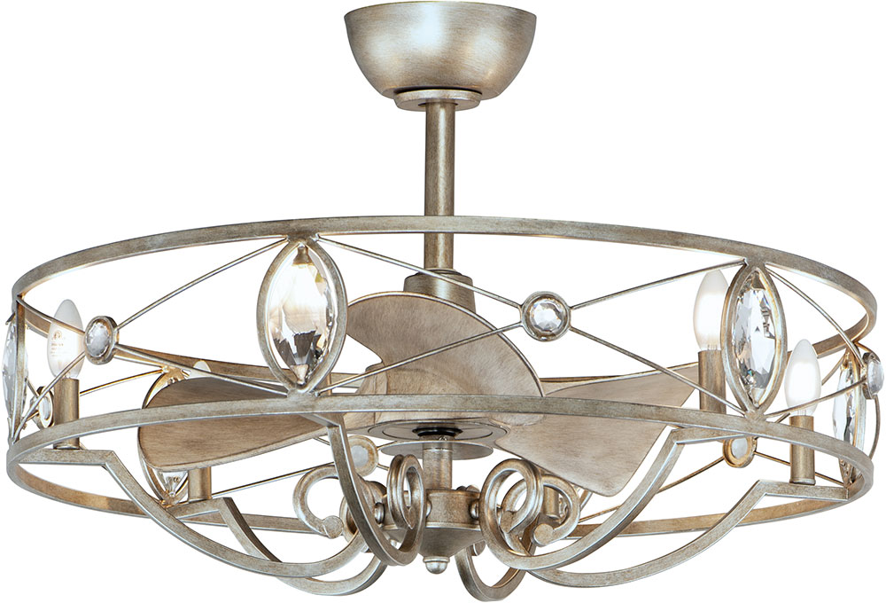 Maxim 61013SM Solitaire Modern Silver Mist LED Home Ceiling Fan - MAX ...