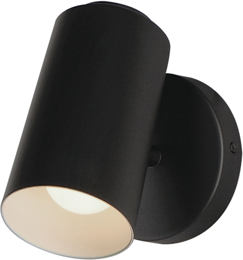 Maxim 62001BK Spot Light Modern Black LED Exterior Sconce Lighting ...