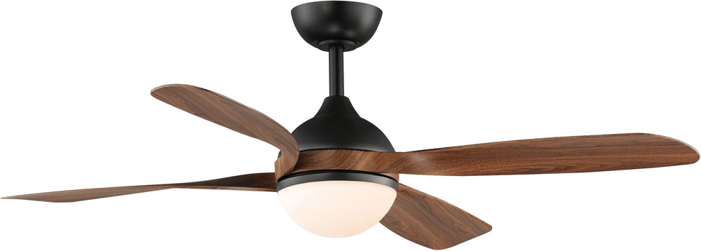 Maxim 88811WNBK Bola Contemporary Walnut / Black LED 52" Ceiling Fan ...
