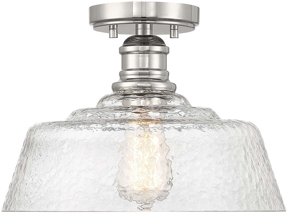 Meridian M60070PN Polished Nickel Ceiling Light - MER-M60070PN