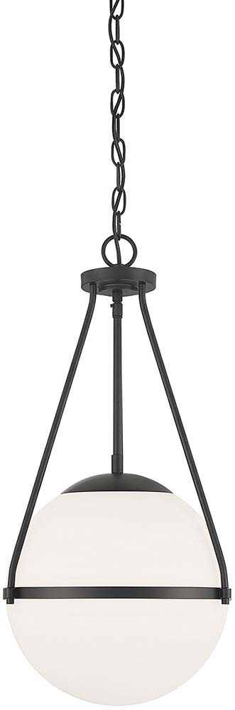 Meridian M7025MBK Contemporary Matte Black Ceiling Pendant Light - MER ...