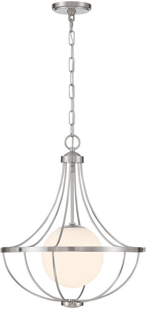 Meridian M7047BN Modern Brushed Nickel Pendant Lamp - MER-M7047BN