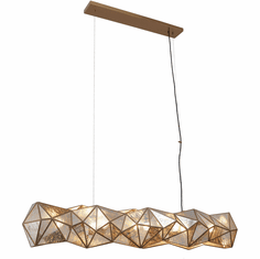 Metropolitan N1696-863 Geo-Gem Contemporary Brass Antique Island ...