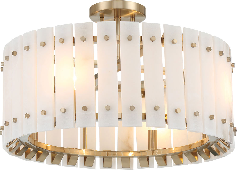 Metropolitan N1844-776 Bardon Contemporary Celeste Brass Overhead ...