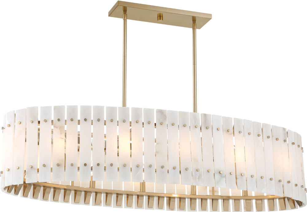 Metropolitan N1849-776 Bardon Modern Celeste Brass Kitchen Island ...