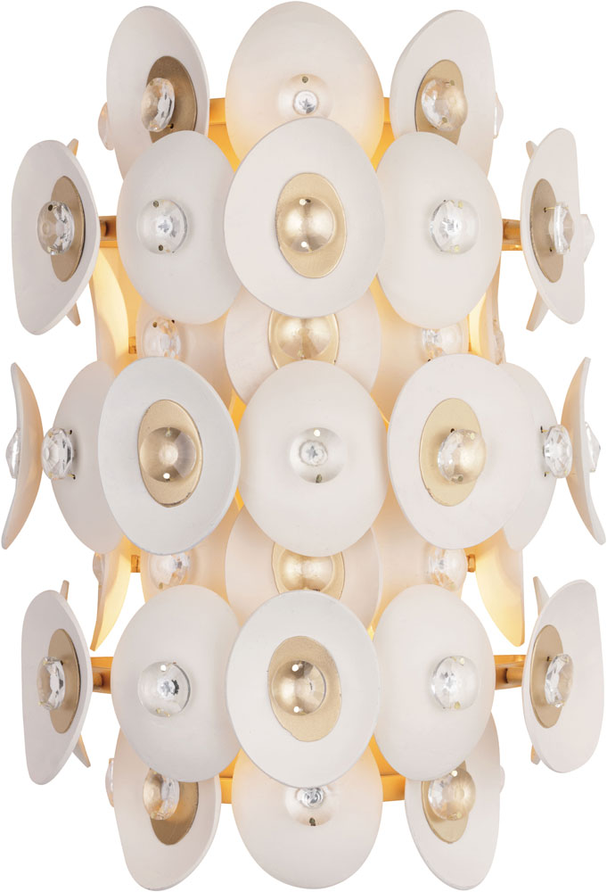 Metropolitan N1862-760 Niu Modern Coconut Shell Gold and White Lamp ...