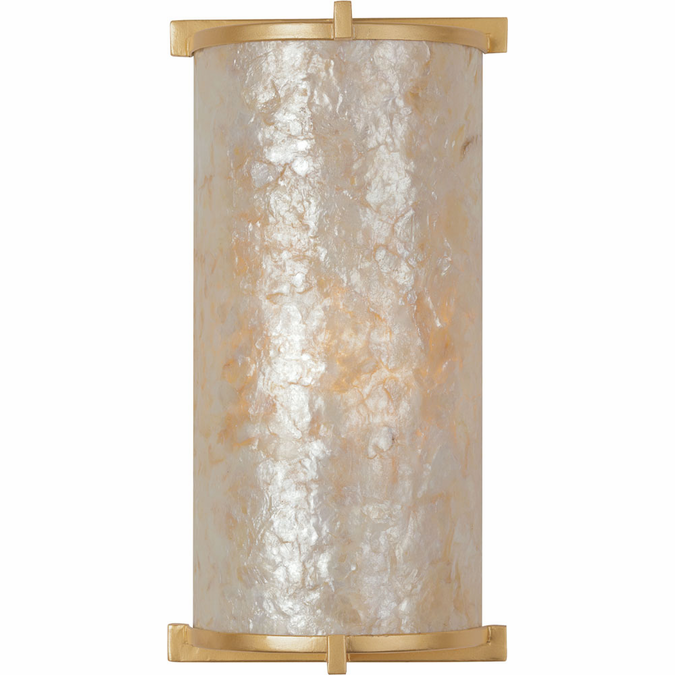 Metropolitan N1931-760 Sommers Bend Modern Capiz Shell Gold Lighting Wall Sconce - met-N1931-760