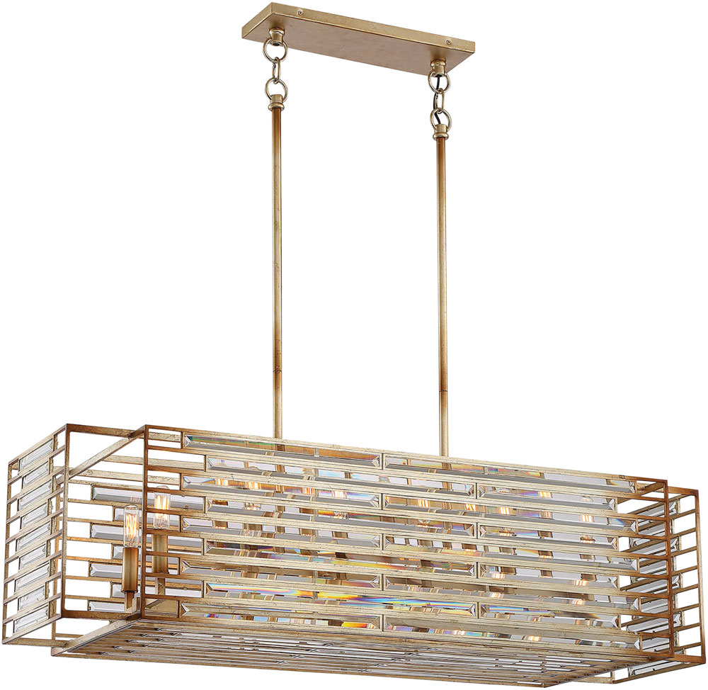 Metropolitan N7726-710 Ruxton Hall Contemporary Skyline Gold Leaf ...