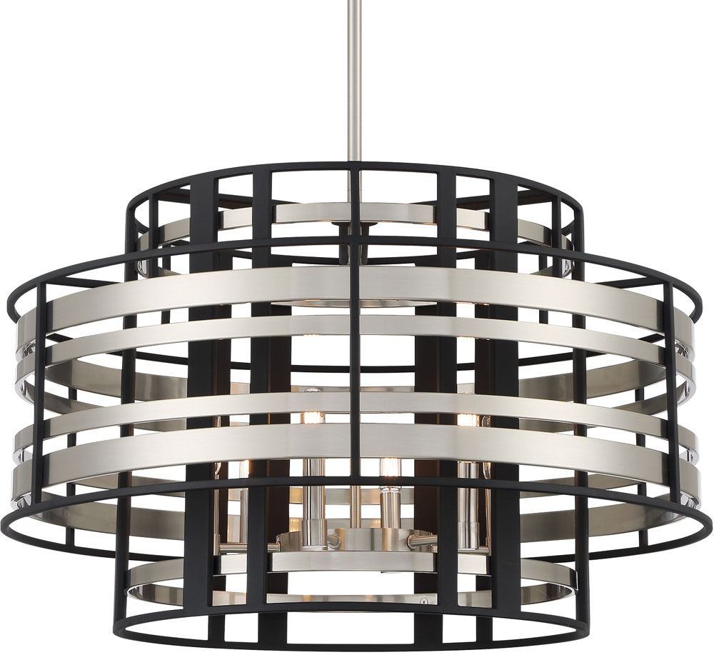 Metropolitan N7985-420 Presten Modern Brushed Nickel with Sand Coal ...