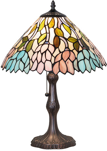 Meyda Lighting 108377 Wisteria Tiffany Table Light - MEY-108377