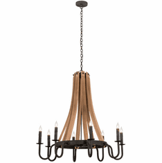 Meyda Custom 157547 Barrel Stave Madera Contemporary Costello Black ...