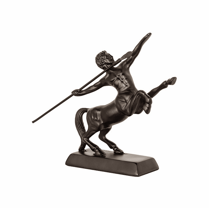 Meyda Custom 174204 Centaur Contemporary Black Metal Centaur Statue ...