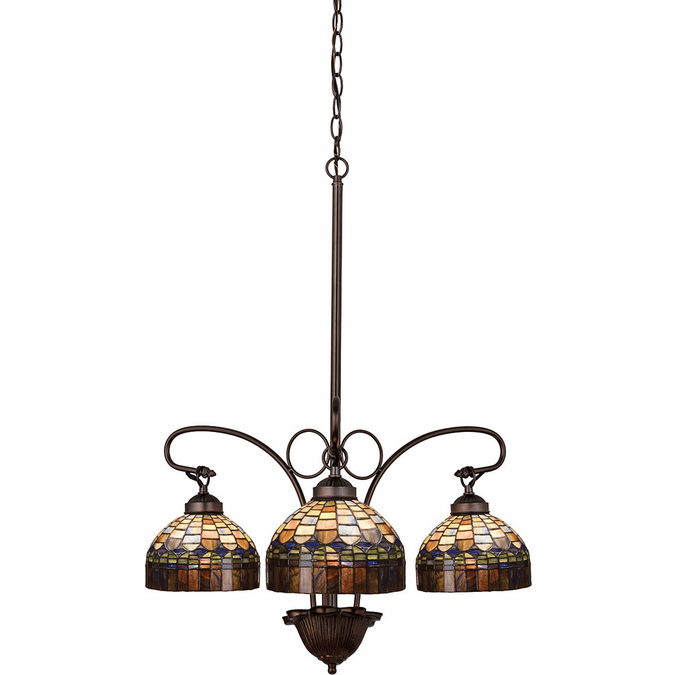 Meyda Lighting 19037 Tiffany Candice Tiffany Mahogany Bronze Mini ...