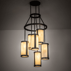 Meyda Custom 215598 Cartier Modern Wrought Iron Chandelier Lamp ...