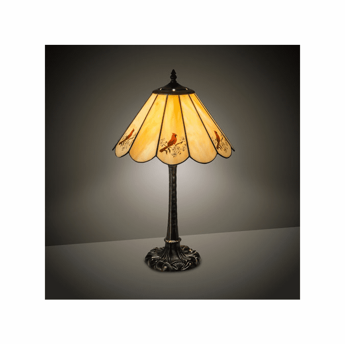 Meyda Custom 218825 Cardinal Tiffany Table Lamp Lighting - MEY-218825
