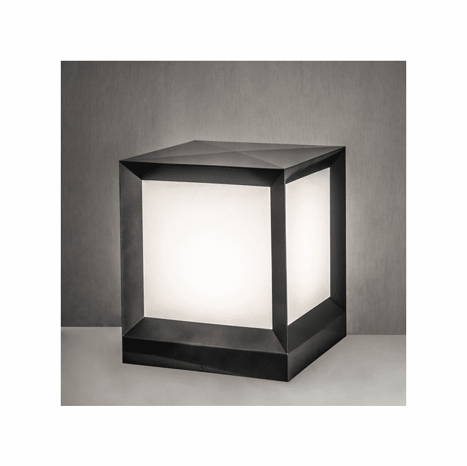 Meyda Custom 242622 Cubism Contemporary White And Silver Outdoor Lamp ...