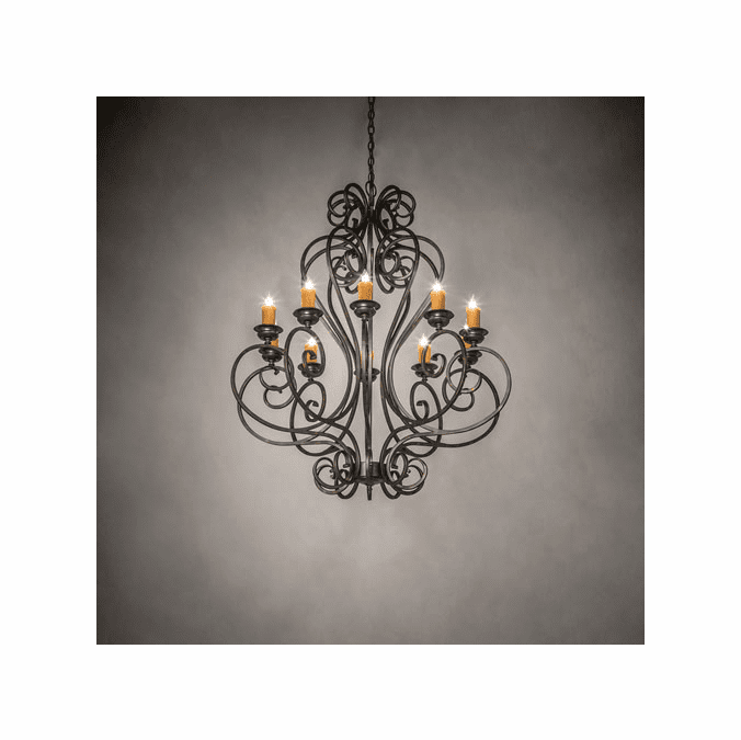 Meyda Custom 243808 Fernando Modern French Bronzed Ceiling Chandelier ...
