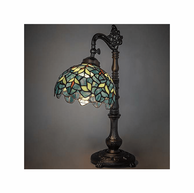 Meyda Lighting 244783 Nightfall Wisteria Tiffany Mahogany Bronze Task ...